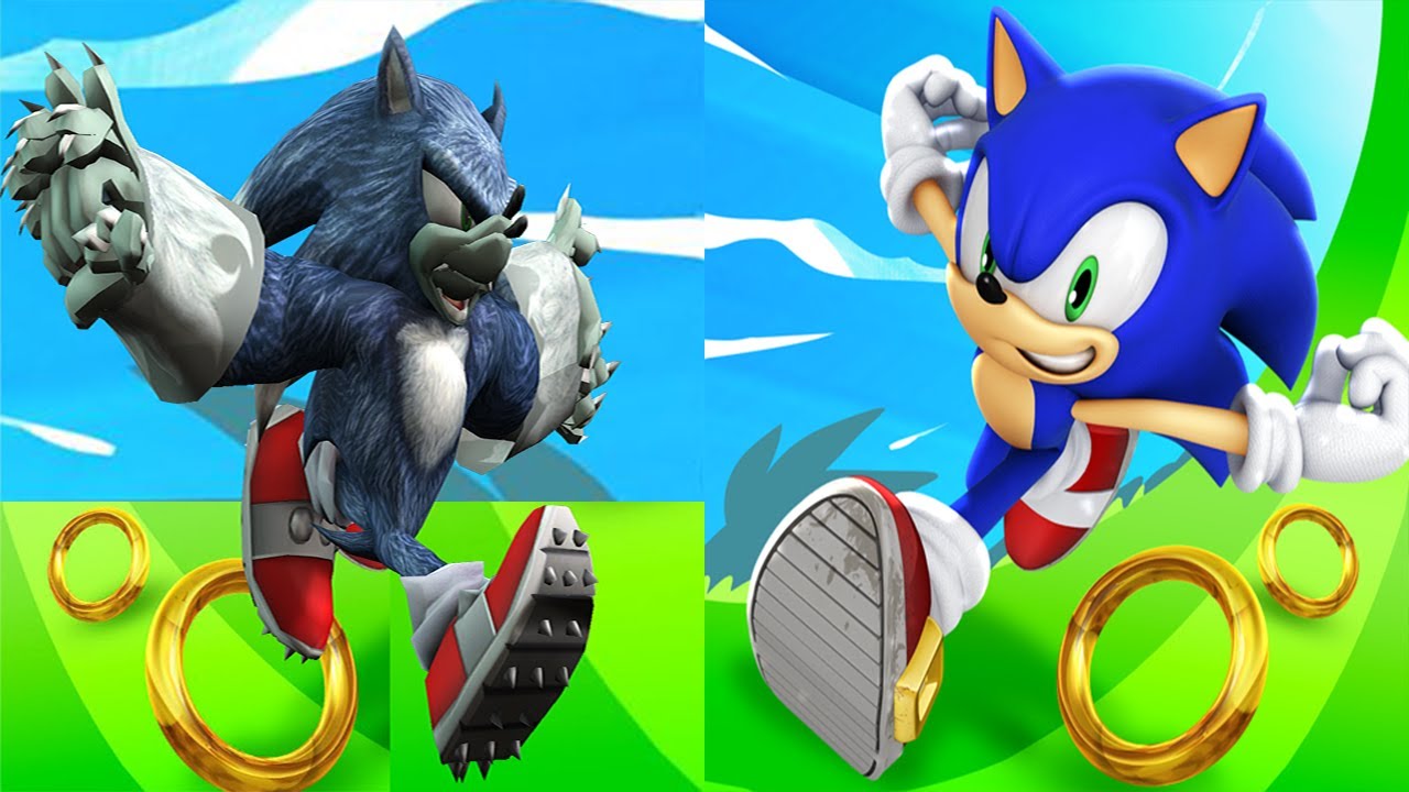 Sonic Dash - Werehog vs Modern Sonic vs Bosses Eggman and Zazz - All ...