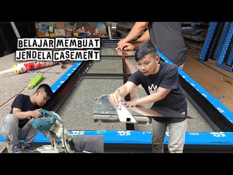 Belajar membuat jendela aluminium #jendelaaluminium #jendelakaca #jendelaminimalis #diy #tutorials