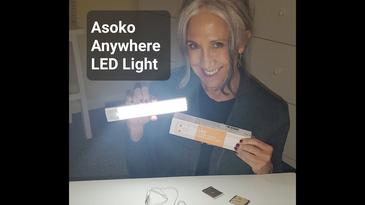 Asoko Anywhere LED Light | Slim Design | Motion Sensor or Stay On ...