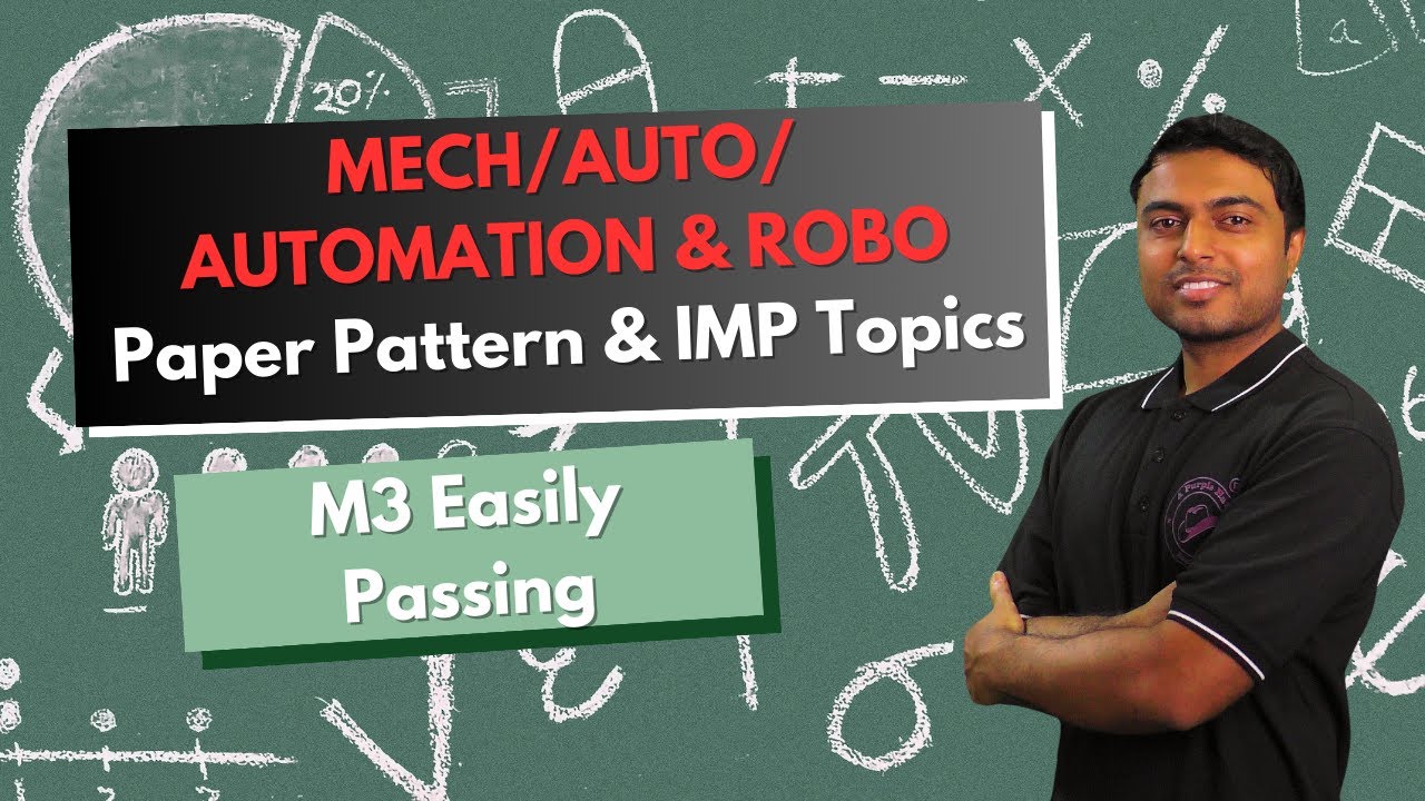 M3 Mechanical/Auto & Robo/Automobile Paper Pattern & IMP Topics | #sppuexam #engineering # ...