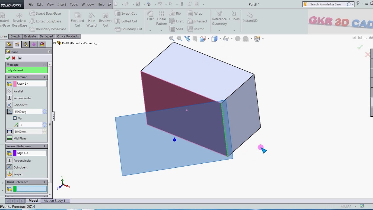 Solidworks tutorial| solidworks tutorial Plane - YouTube