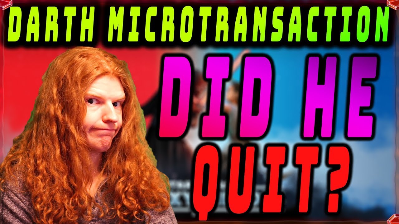 Did Darth Microtransaction QUIT SWGOH? - YouTube