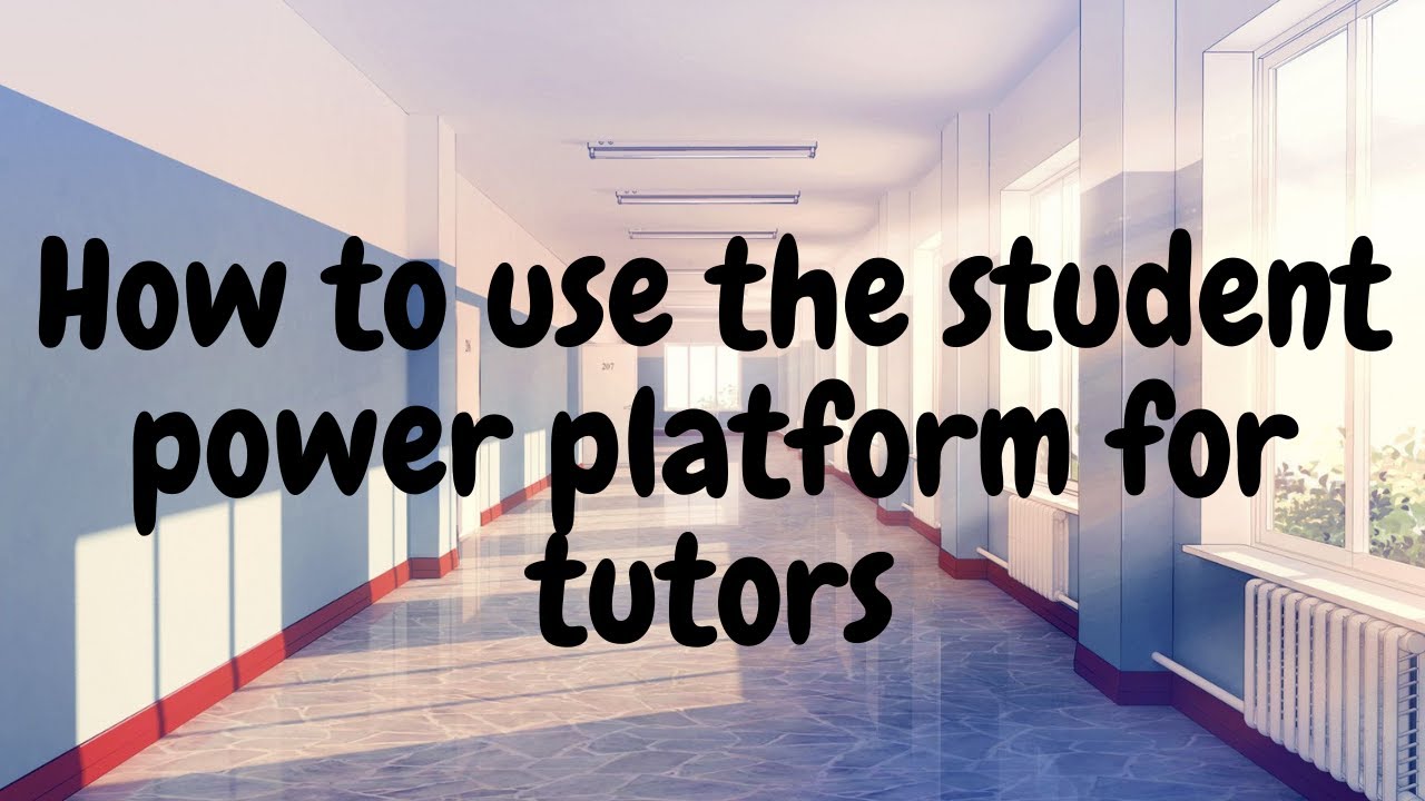 How to use the Student Power platform for Tutors! - YouTube