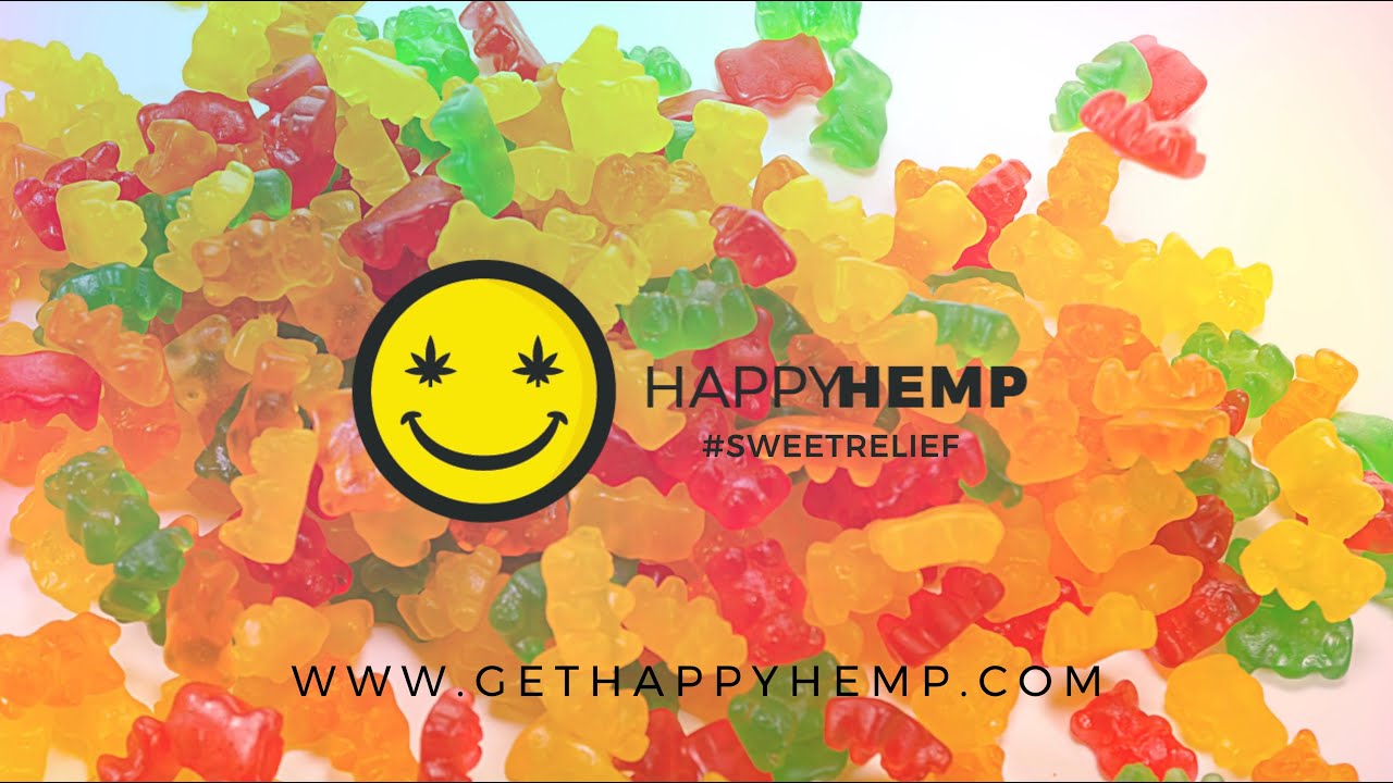 Happy Hemp - Squishing CBD Gummies, #sweetrelief - YouTube