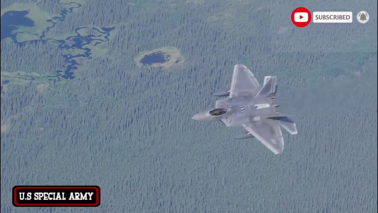 F 22 Raptor Perform Intercept And Escort - YouTube