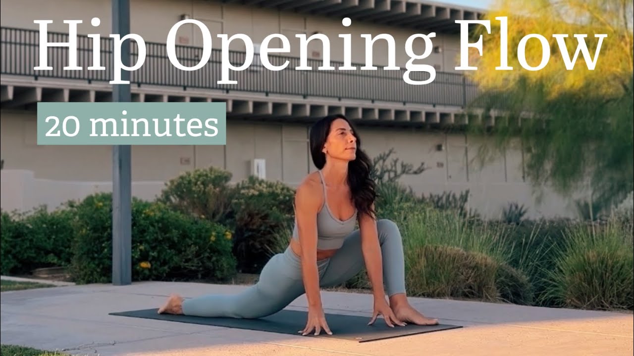 Hip Opening Flow | 20 Min Yoga for Tight Hips - YouTube