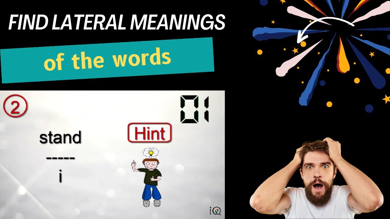 Find Out lateral meanings of the words, Puzzle Quiz, IQ Riddles - YouTube