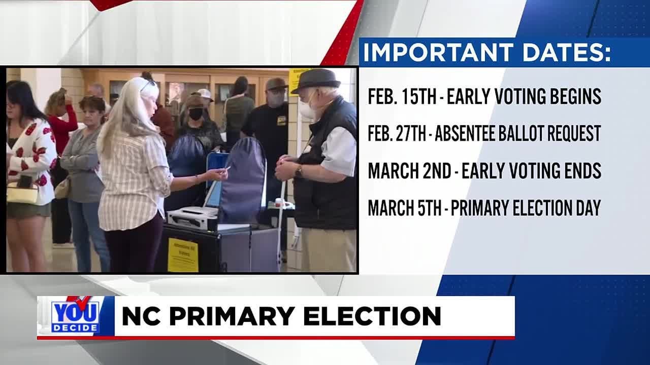 Early voting for NC primary election begins Thursday - YouTube