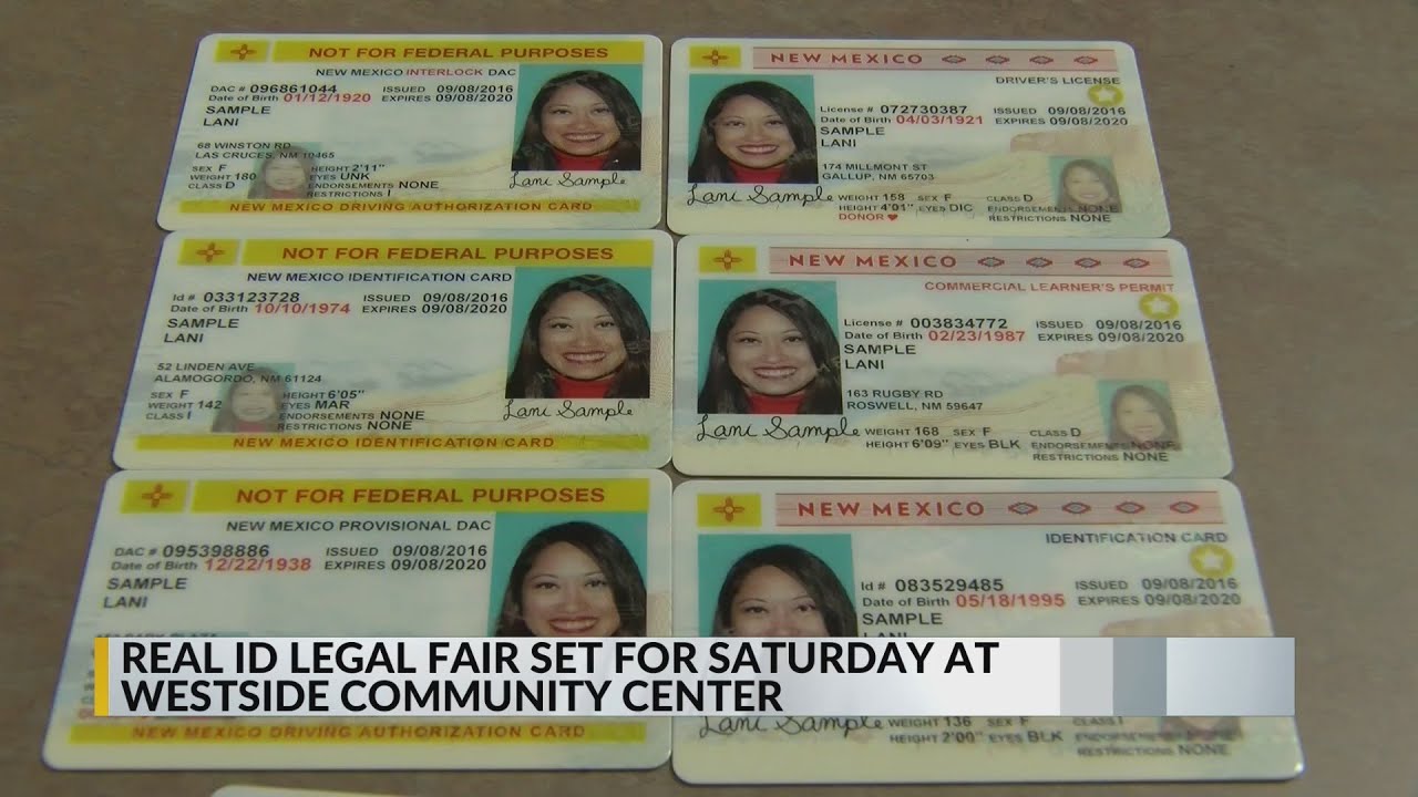 REAL ID fair offers help to New Mexicans - YouTube