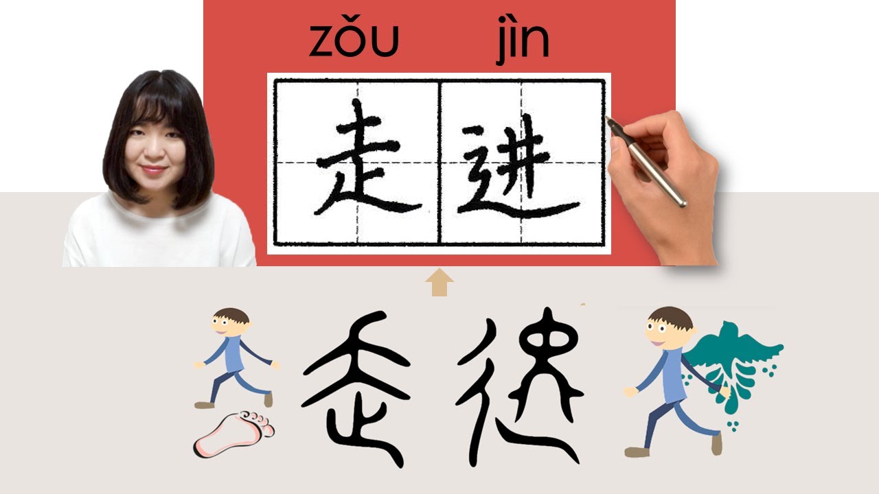 走进/走進/zoujin_(walk into, step in)How to Pronounce & Write Chinese ...