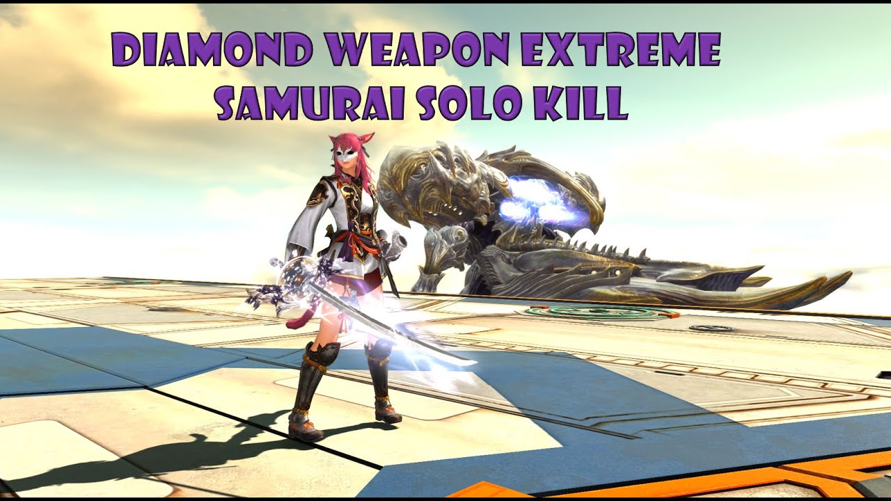 FFXIV- Diamond Weapon Extreme solo kill | SAM POV | Patch 7.21 - YouTube