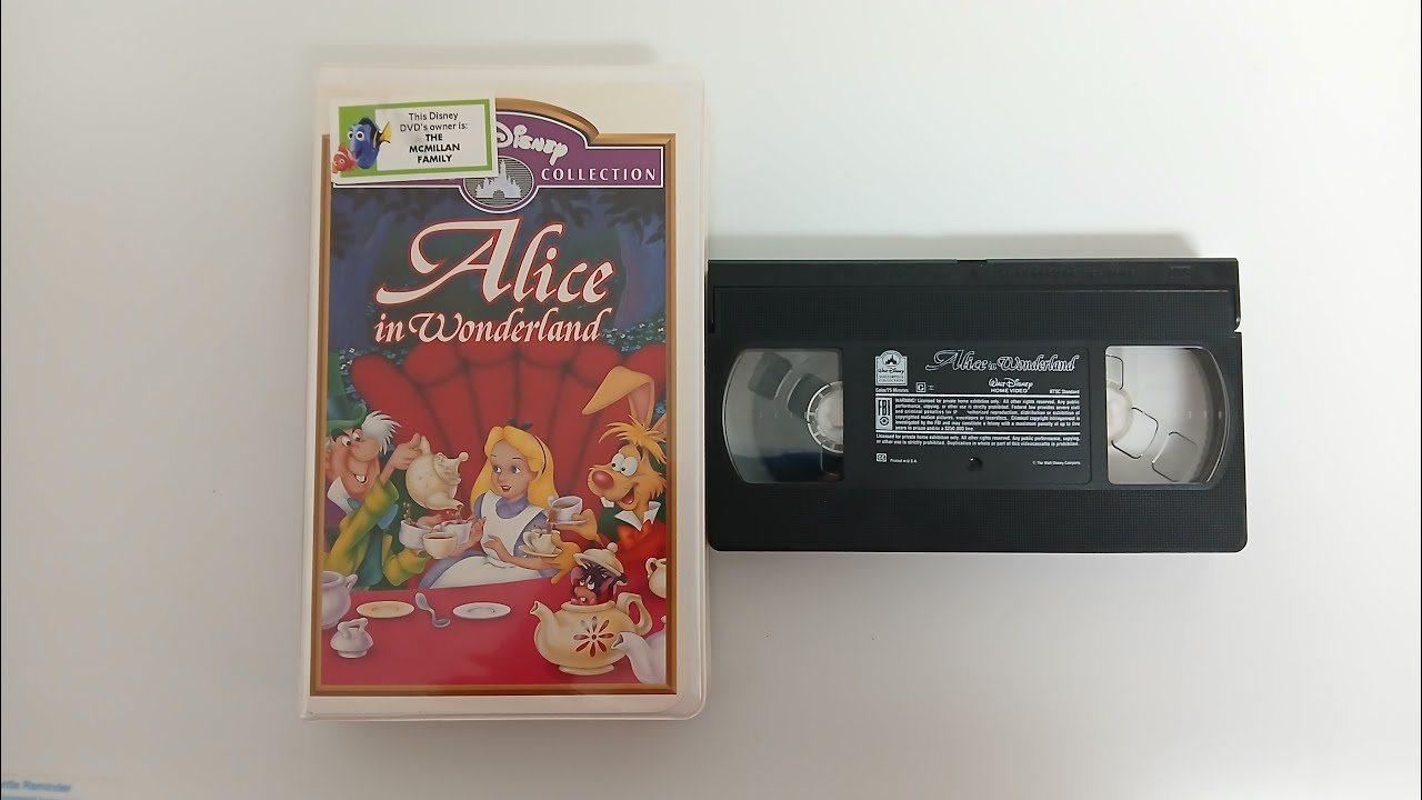 Opening To Alice In Wonderland 1995 VHS 60fps - YouTube
