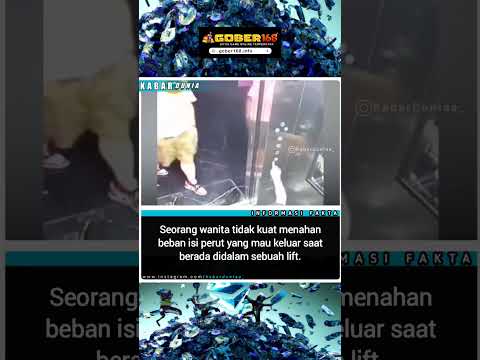 Seorang wanita poop di lift ... emang ga ada wc yah ?