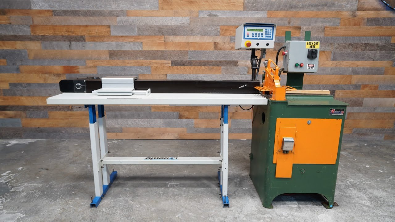 Industrial 14″ Upcut Saw & 48″ Omga Stop - YouTube