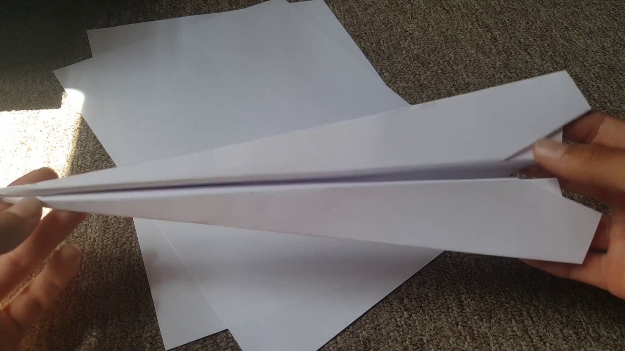 Super Star Destroyer Star Wars Paper Airplane Flies 100 Feet - YouTube