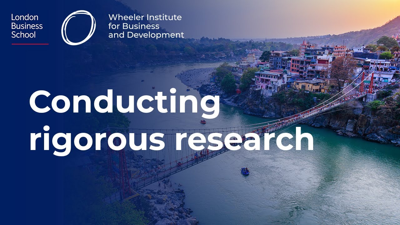 Conducting rigorous research | Wheeler Institute - YouTube