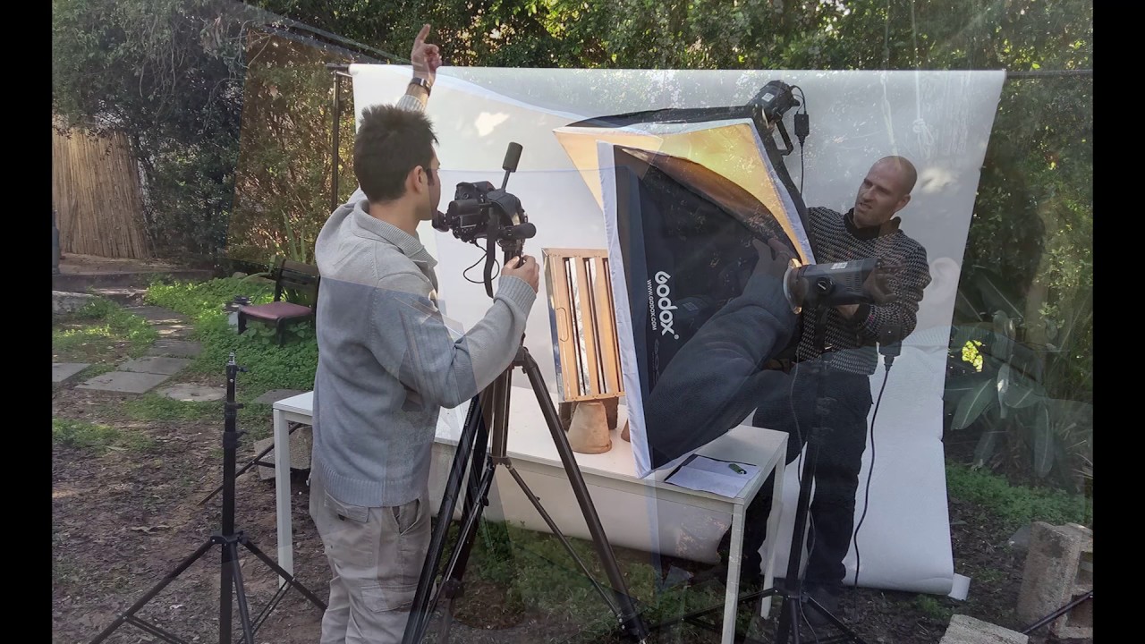 Outdoors studio photography - YouTube