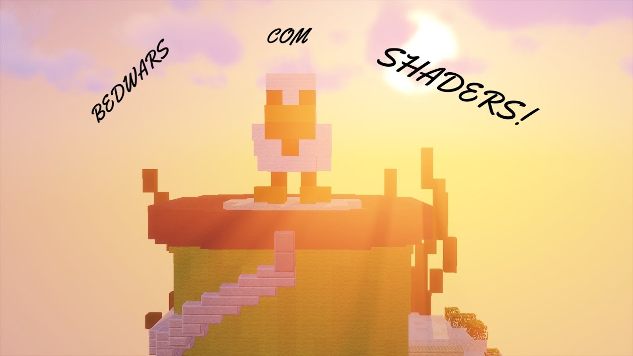 bed wars com SHADERS! - YouTube