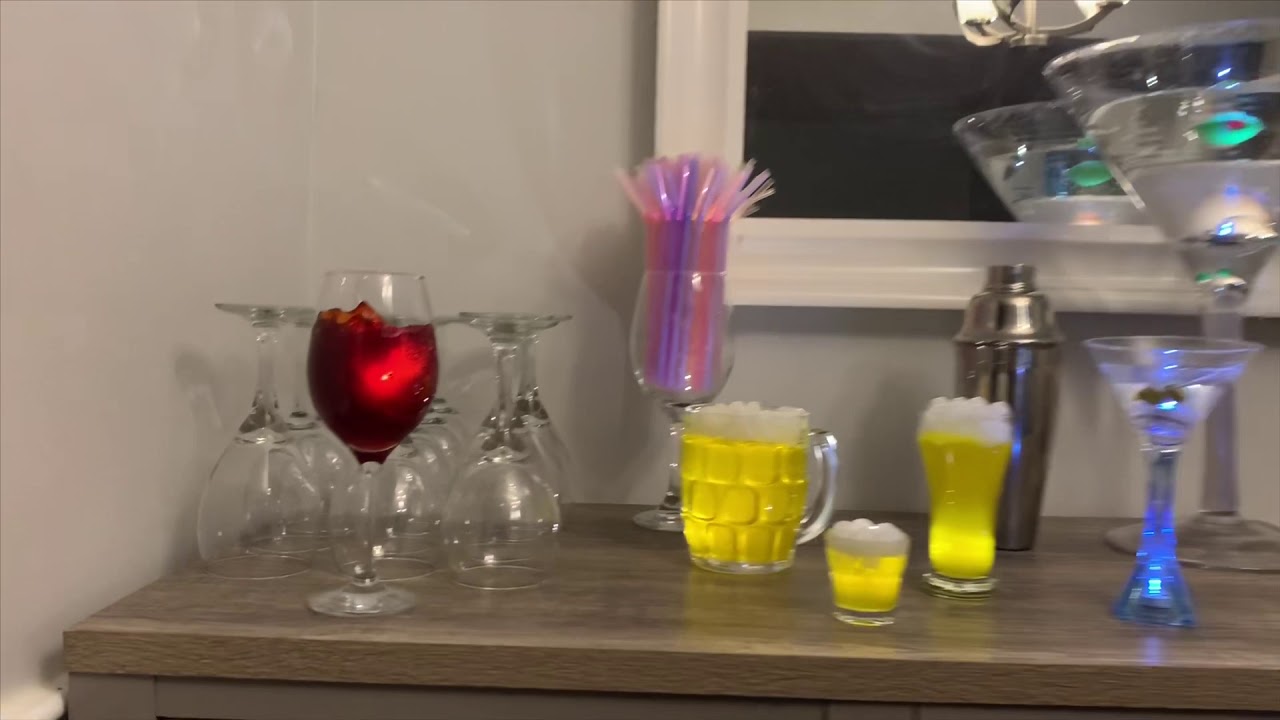 Bar Decor - DIY Drink Lamps - YouTube