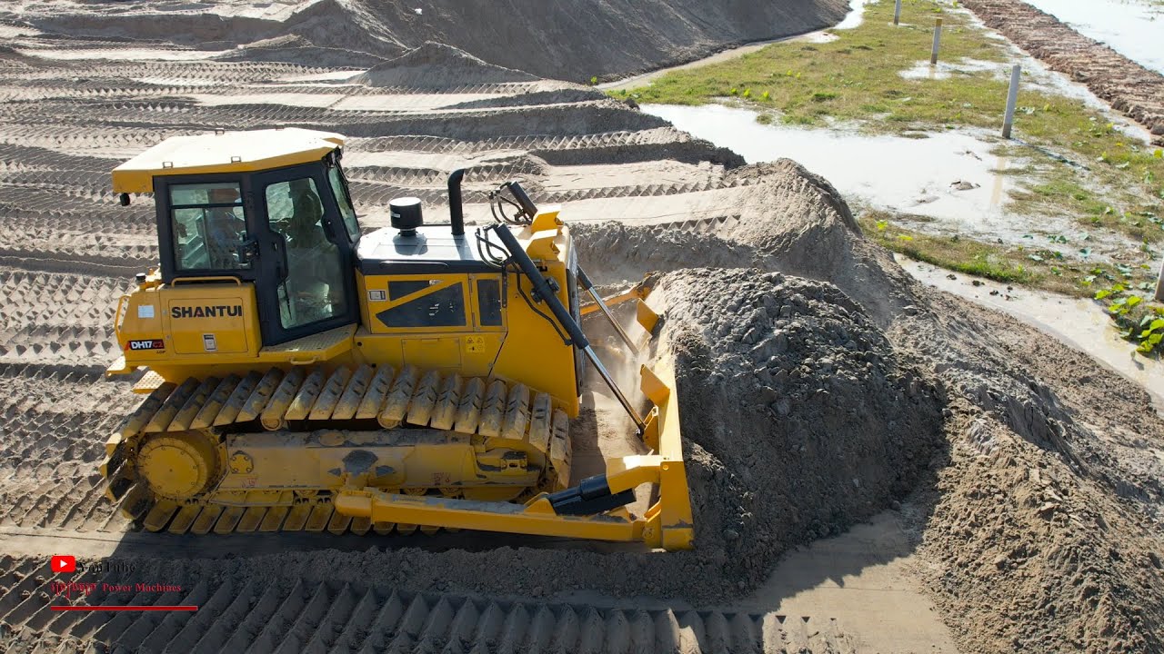 Beautiful Dozer Cutting Down Sand Heavy Machinery New Working - YouTube