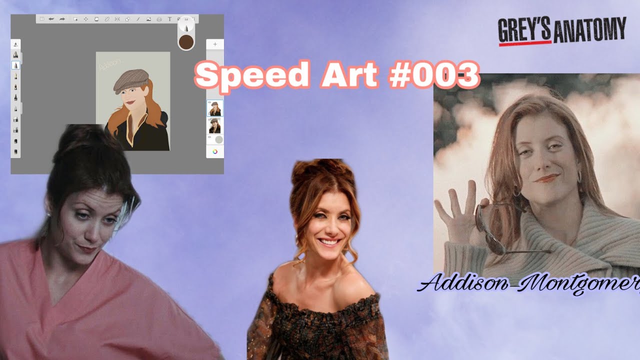 Speed Art #003 | Greys Anatomy Series | Addison Montgomery - YouTube