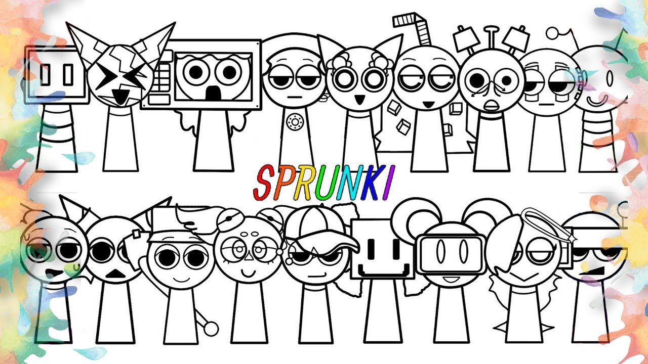 Sprunki New Coloring Pages / How to Color All Incredibox Sprunki OC ...