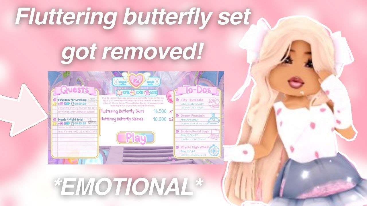 💔Fluttering Butterfly Set Got REMOVED! *EMOTIONAL*💔 - YouTube