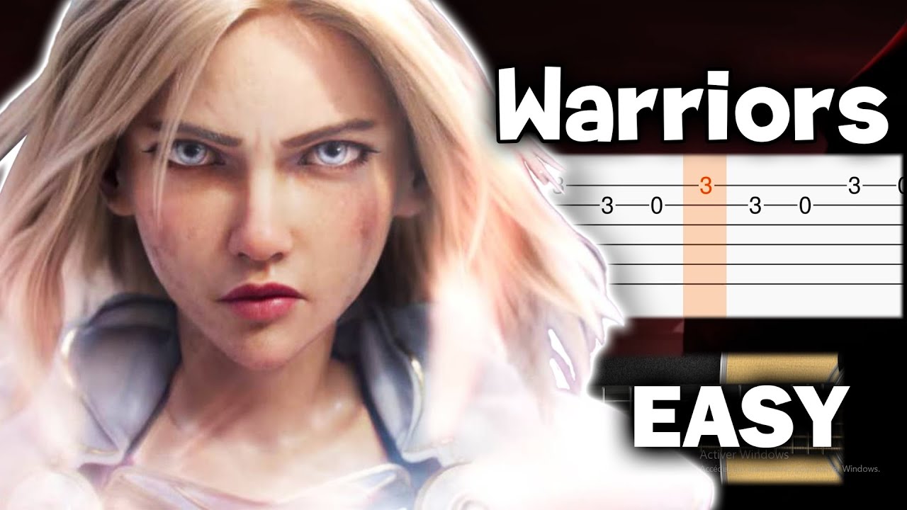 Imagine Dragons - Warriors (League of Legends) - Guitar tutorial (TAB ...
