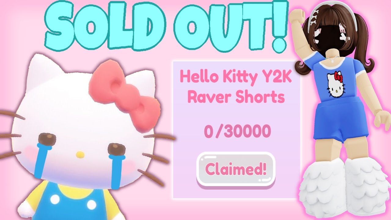 SOLD OUT! | Y2K Raver Shorts LIMITED UGC | Roblox My Hello Kitty Cafe ...