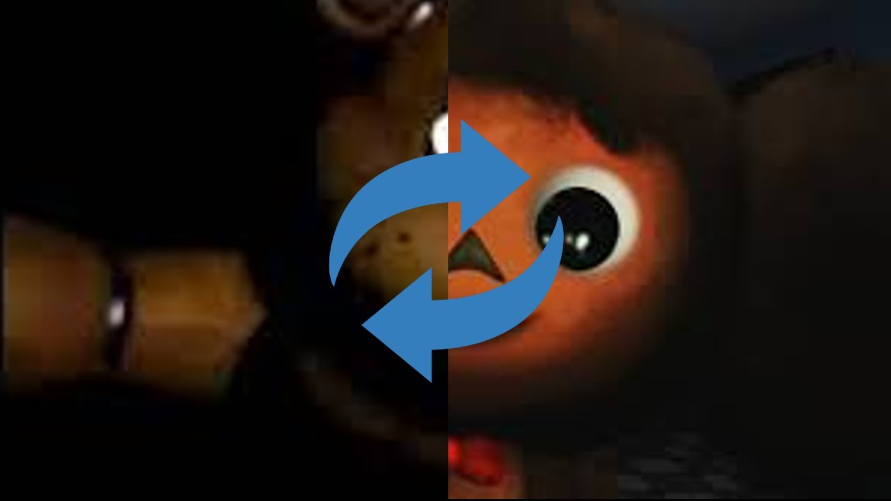 FNaC & FNaF. But The Jumpscares Are Swapped - YouTube