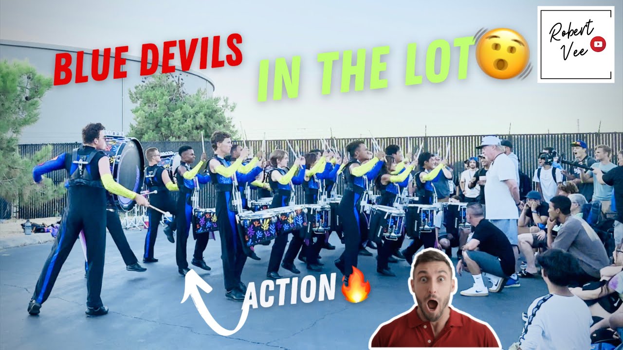 🔥4K Blue Devils In The Lot Drum Line 23 🔥 Drum Energy Charging The ...
