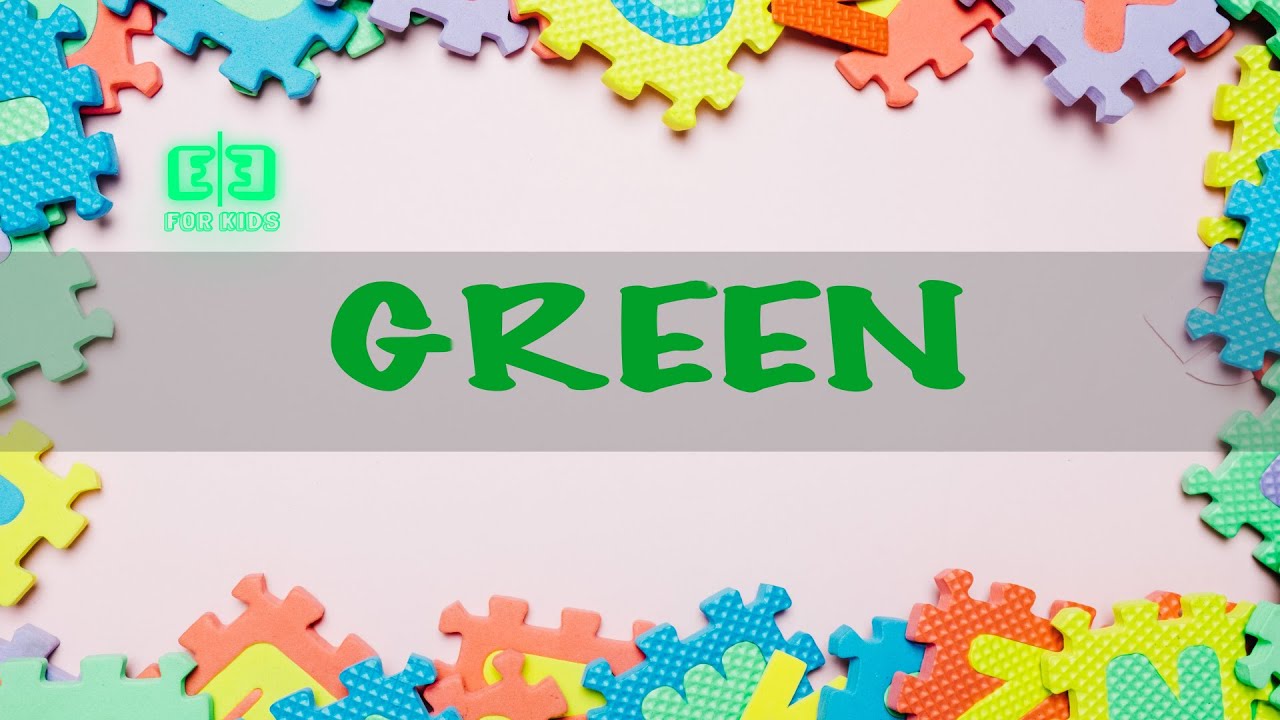 Colors In English/ Green Color - YouTube