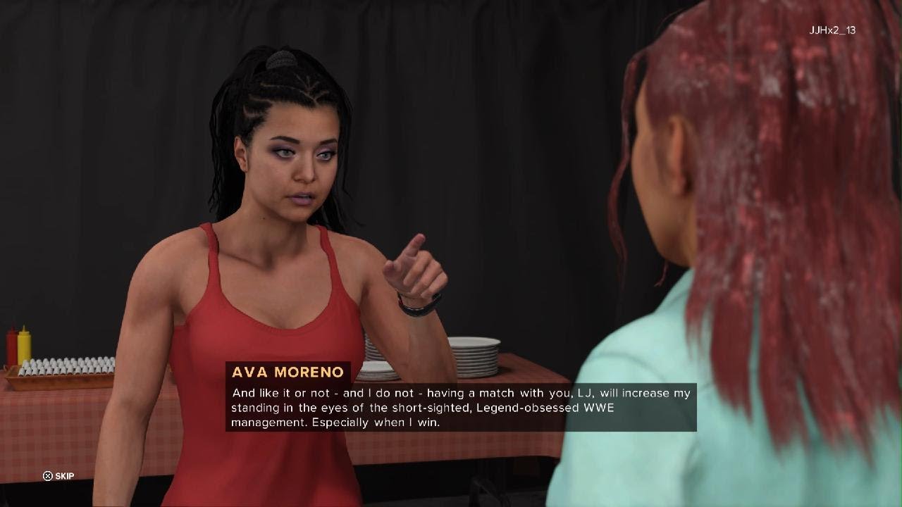 WWE 2K23- Main Event vs Ava Moreno - YouTube