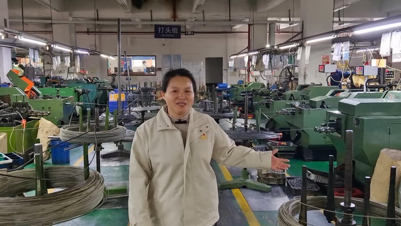 A Close-Up Look at the Fastener Screw Production Line - YouTube