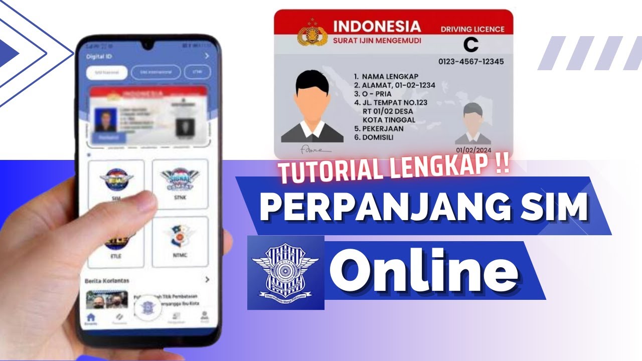 TUTORIAL LENGKAP!! CARA PERPANJANG SIM ONLINE DIGITAL KORLANTAS POLRI ...