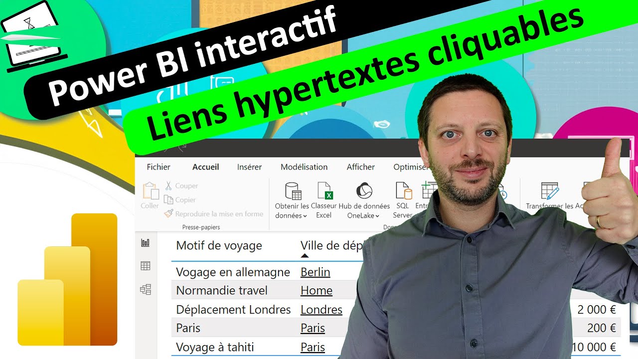 Les Liens Hypertextes Avec Power Bi Youtube