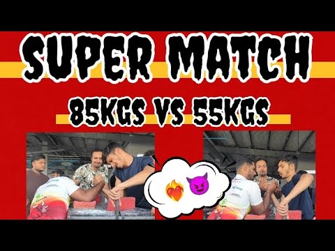 85kgs Vs 55kgs arm wrestling super matches ⚡nice compitition ️‍🔥😈 - YouTube