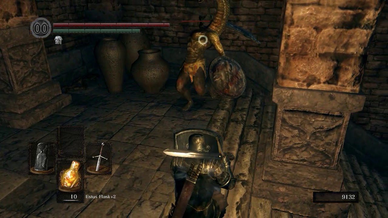 Dark Souls - Trapping Snake Men in Sen's Fortress - YouTube