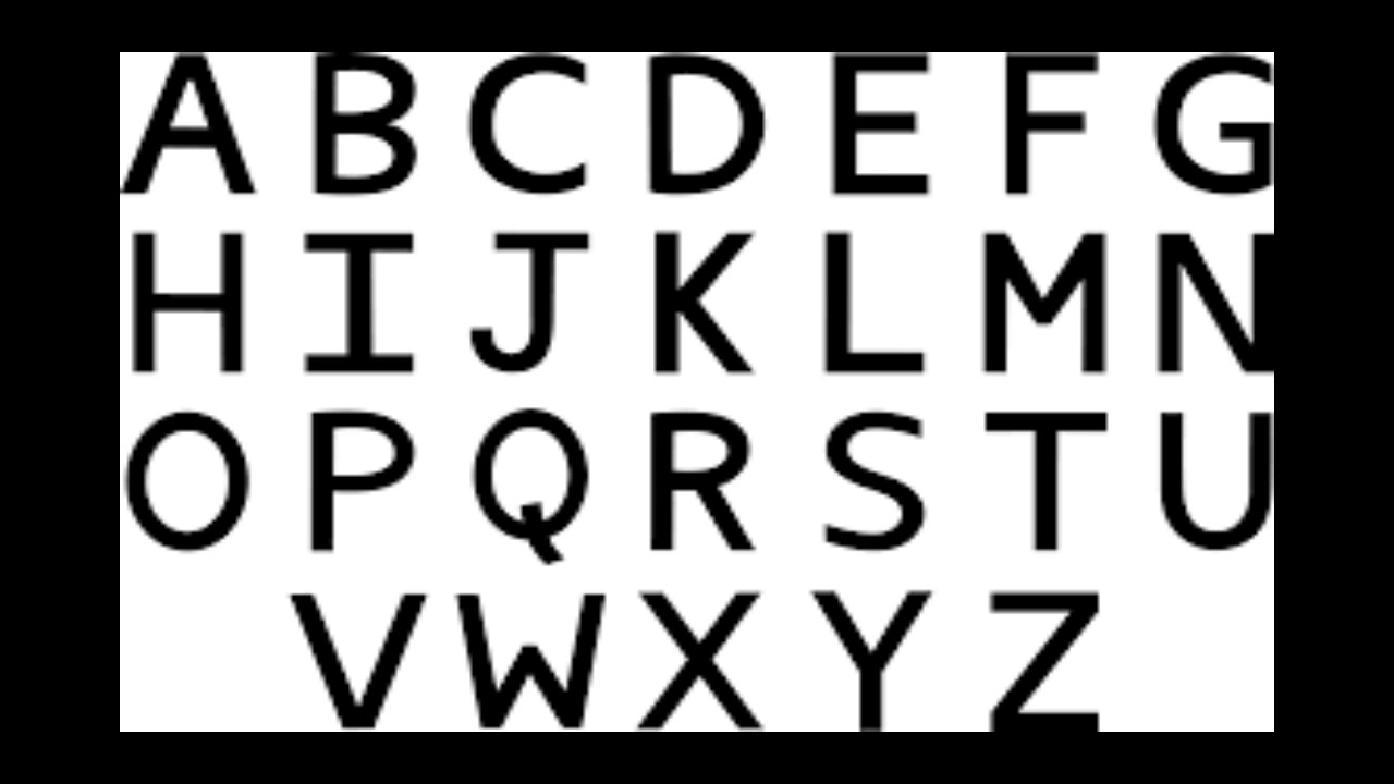 Alphabet Shuffle (Distorted) - YouTube