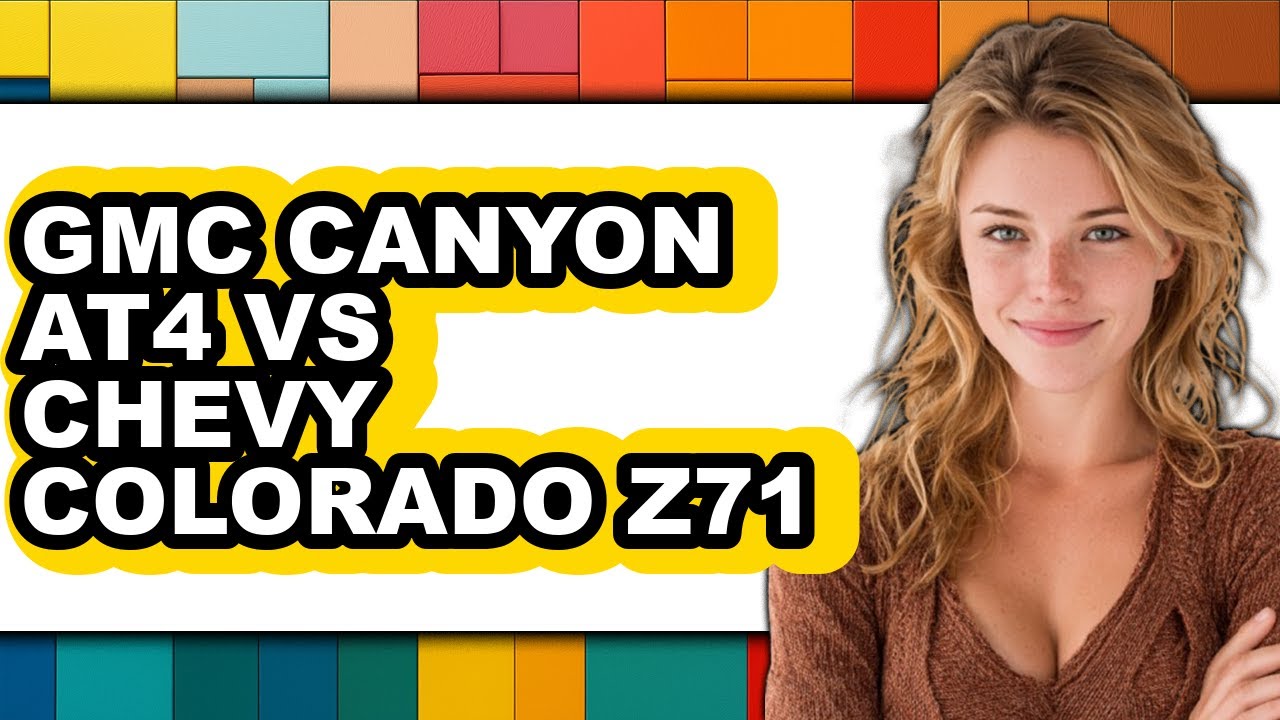 GMC Canyon AT4 vs Chevy Colorado Z71 - Full Comparison - YouTube