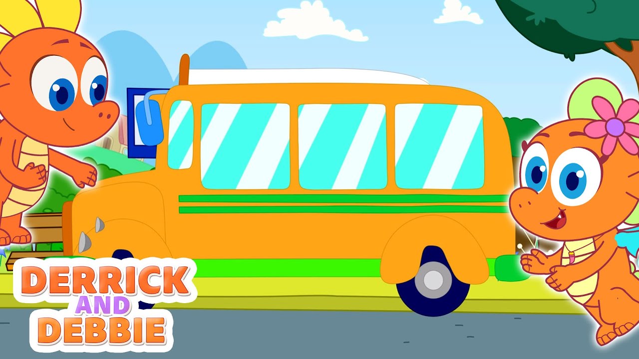 Wheels On The Bus Go Round And Round | Derrick And Debbie Nursery ...