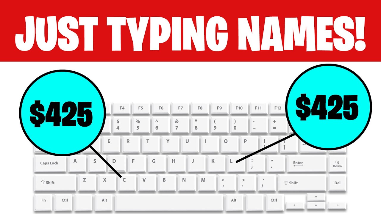 Get Paid $425 By Typing Names Easily (Make Money Online 2022) Unlimited ...