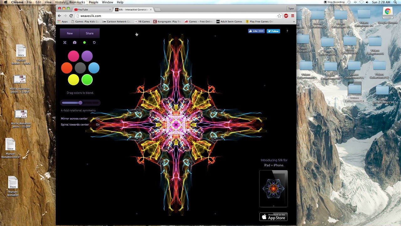 Weave Silk Interactive Generative Art-(Video#139) - YouTube