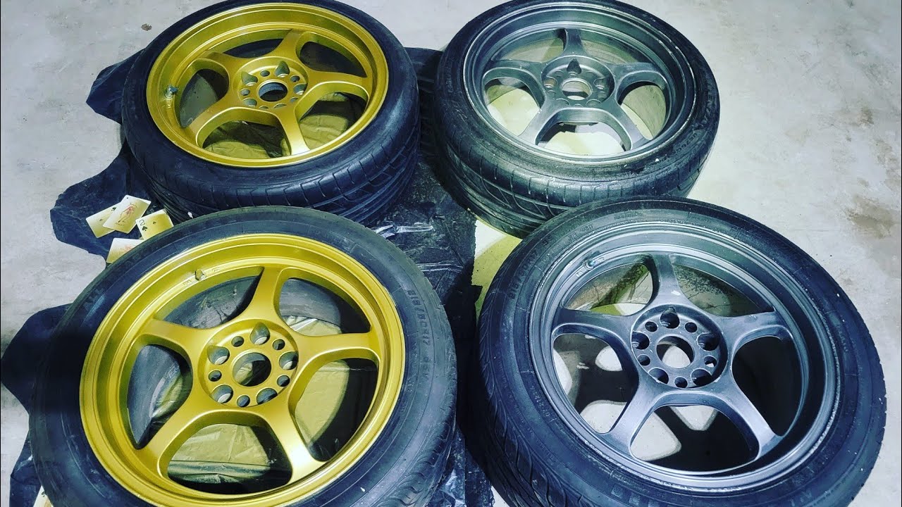 Refinishing the Is300 RAYS GRAM LIGHTS Wheels. - YouTube