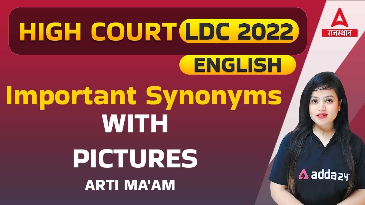 Important Synonyms | High Court LDC English Classes | by Arti Gupta ...