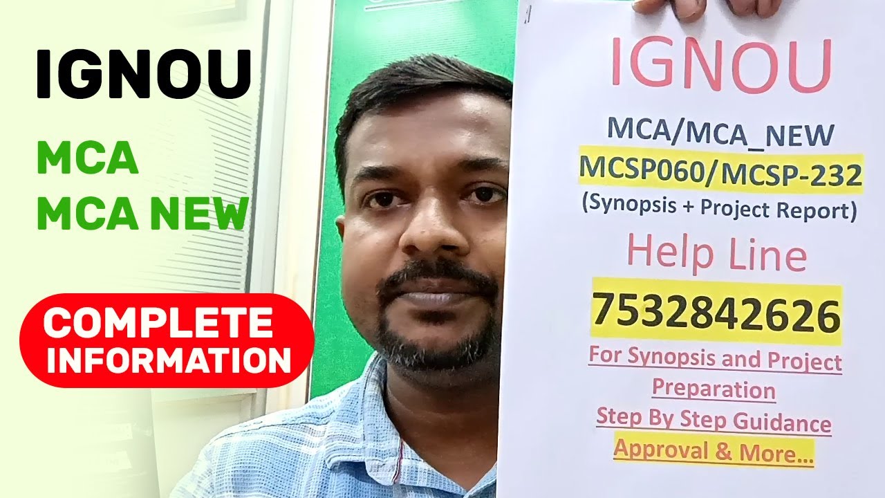 IGNOU MCA Project Full Details | MCA New Project Format, Topics ...