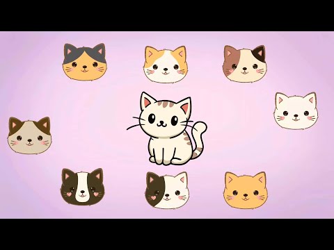 🐱🐱 Pisi Pisi Kedi Şarkısı 🐱🐱 Çocukların Sevdiği Seslerle Şarkı Bebek Şarkısı  Kedi Şarkısı 🐱