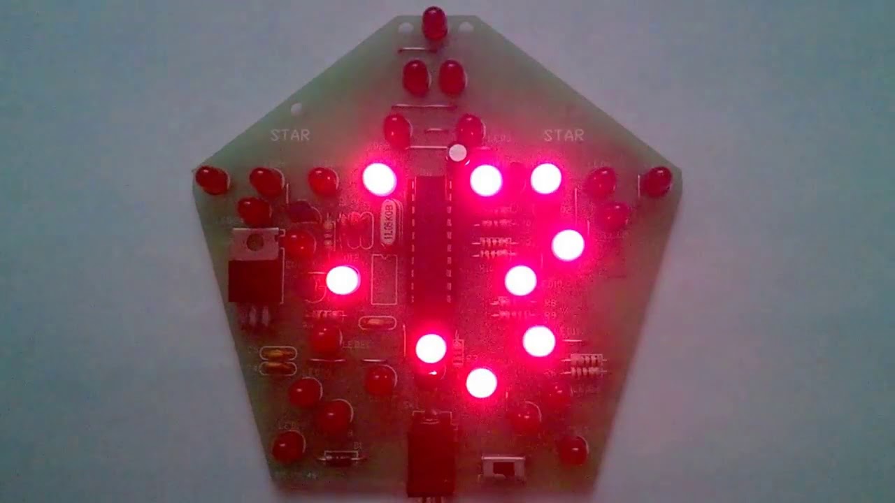 Quasar AS3046KT - Hi-Tech Microcontroller LED Star Electronic Kit - YouTube