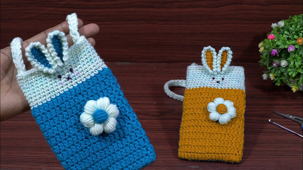 Amazing 🥰 Crochet Cute Bunny mini bag | step by step | woolen rabbit ...