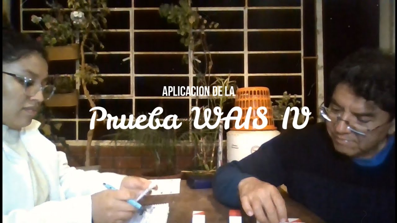 Aplicacion WAIS IV - YouTube